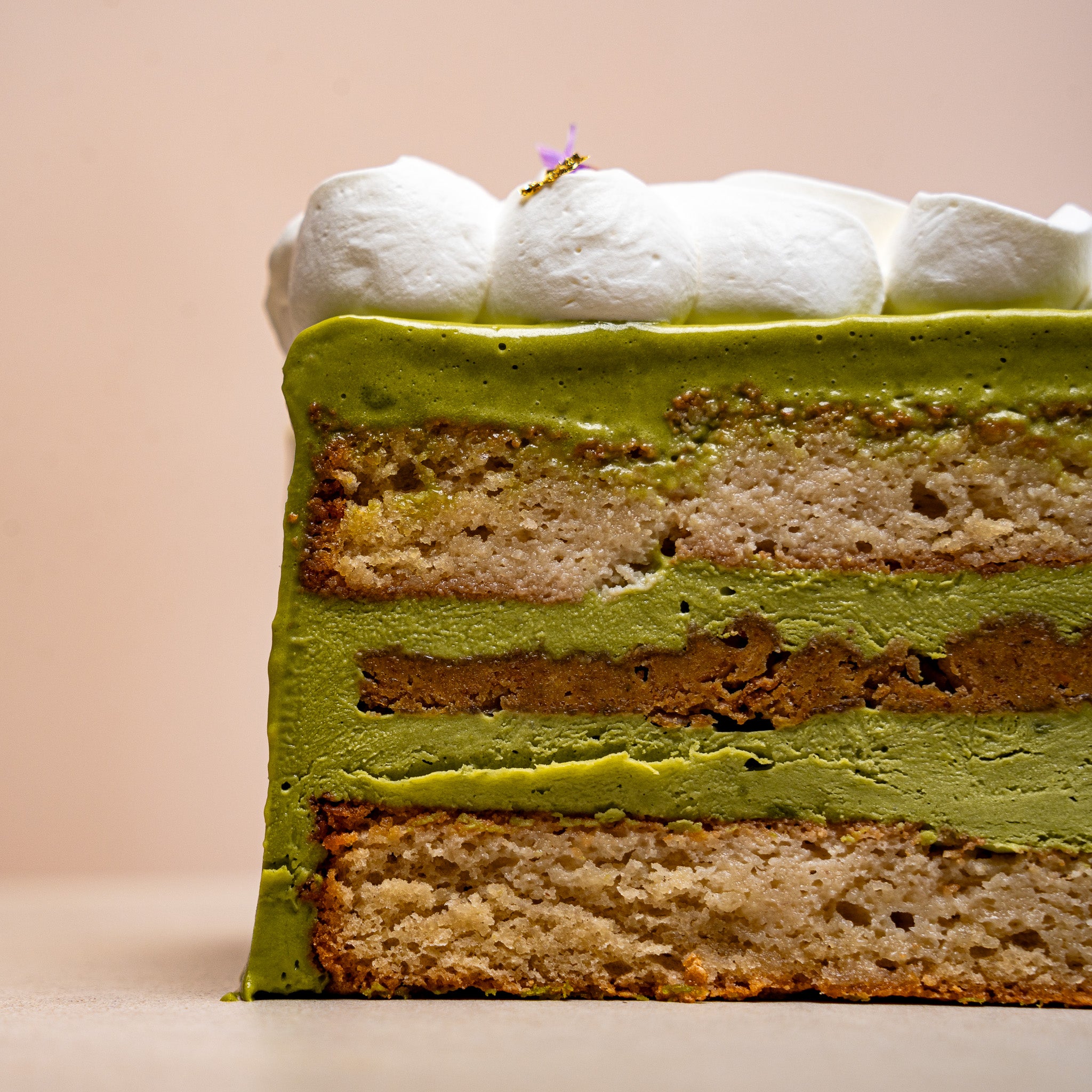 Matcha Pistachio Dacquoise – Cranki Patisserie